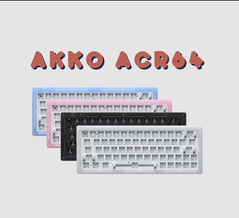 Akko ACR64 kit in transparent blue, Computers & Tech, Parts ...