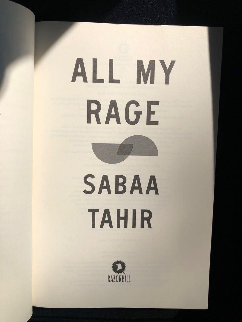 All My Rage by Sabaa Tahir, Hobbies & Toys, Books & Magazines, Fiction ...