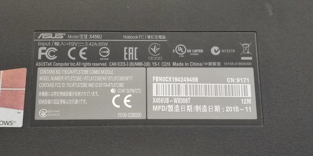 Asus Laptop X456U, Computers & Tech, Laptops & Notebooks on Carousell