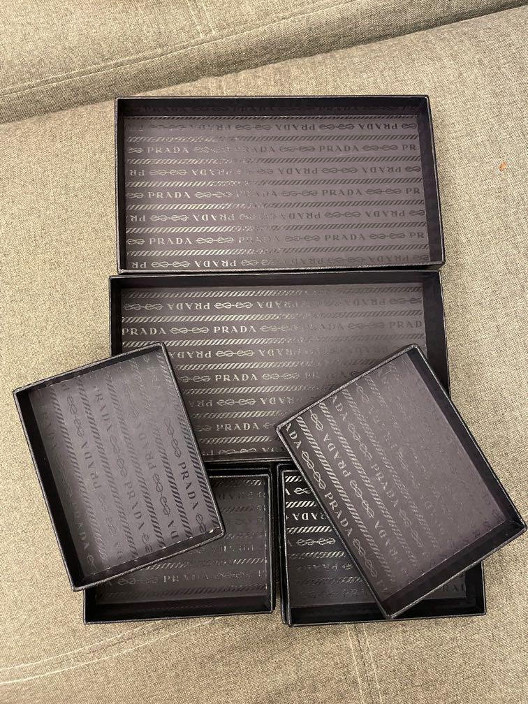 Authentic Prada Boxes, Luxury, Accessories on Carousell