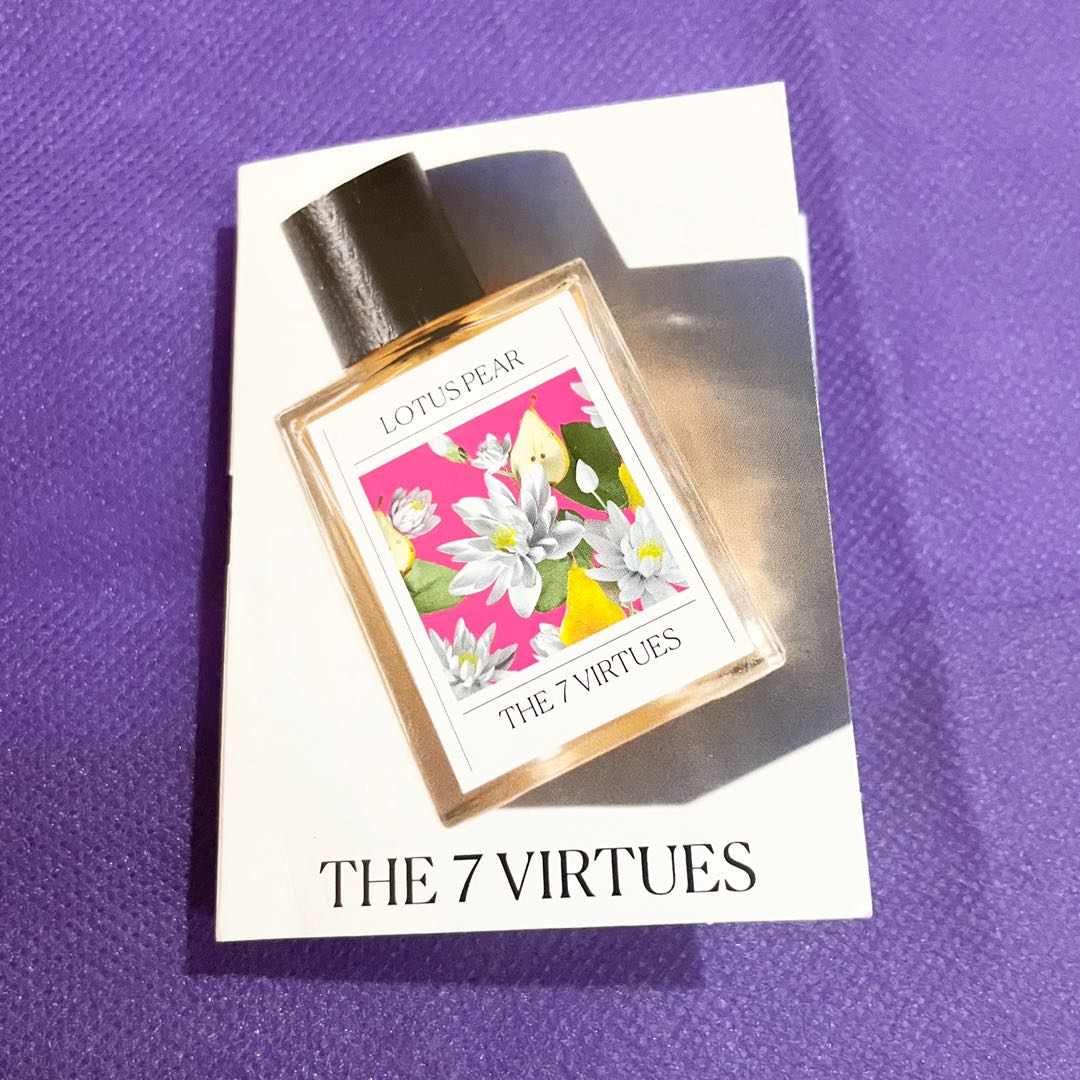 AUTHENTIC The 7 seven virtues lotus pear eau de parfum perfume vial ...