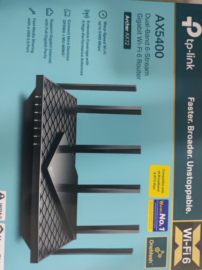 Ax5400 Router, Computers & Tech, Parts & Accessories, Networking on ...