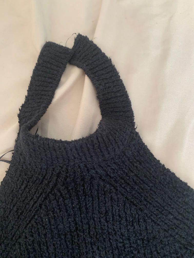 Backless Zara Knit, Women's Fashion, Tops, Others Tops on Carousell