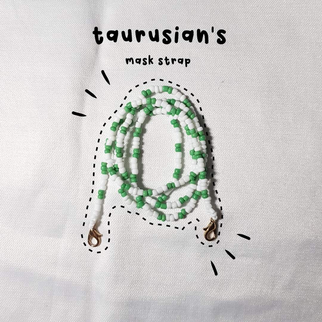 Beaded Mask Strap (two colors), Women's Fashion, Jewelry & Organizers ...