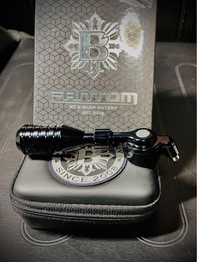 Bishop Fantom Rotary Tattoo Machine (Black)- 3.5mm Stroke with Grip ...