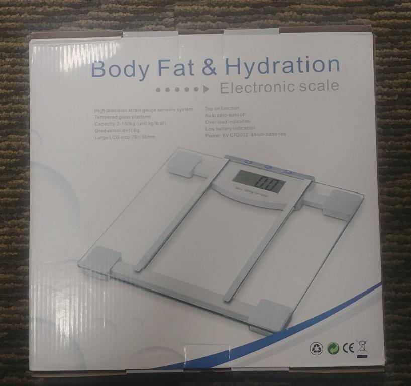 BNIB Body Fat & Hydration Scale, Health & Nutrition, Health Monitors ...