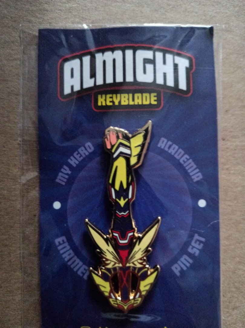 Boku no Hero Academia Fanmade Enamel Pin keyblade All Might, Hobbies ...