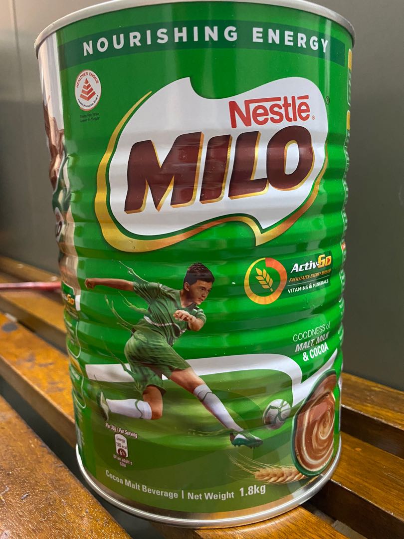 Brand new 1.8Kg Singapore MILO tin (2kg sugar giveaway), Food & Drinks ...