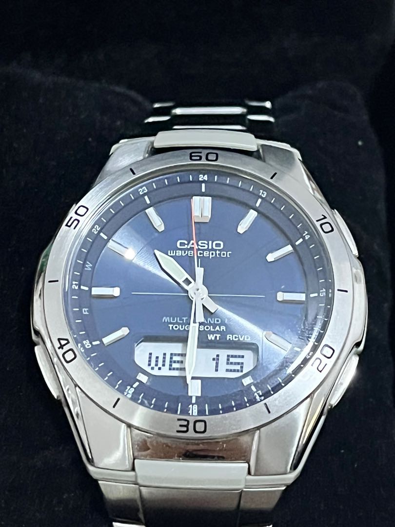 Casio Wave Ceptor Solar Watch, Men's Fashion, Watches & Accessories ...