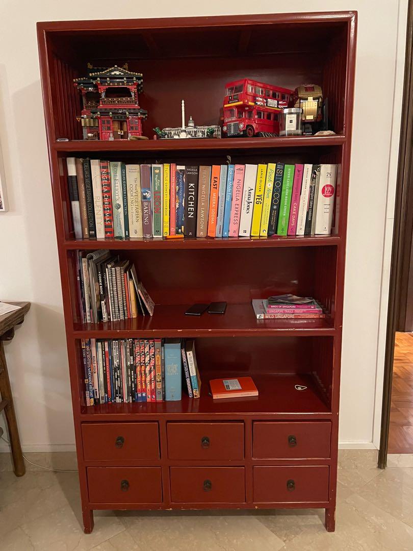 Chinese style bookcase, Furniture & Home Living, Furniture, Shelves ...