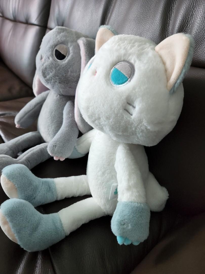Chou Chou Pushies (rabbit & cat), Hobbies & Toys, Toys & Games on Carousell