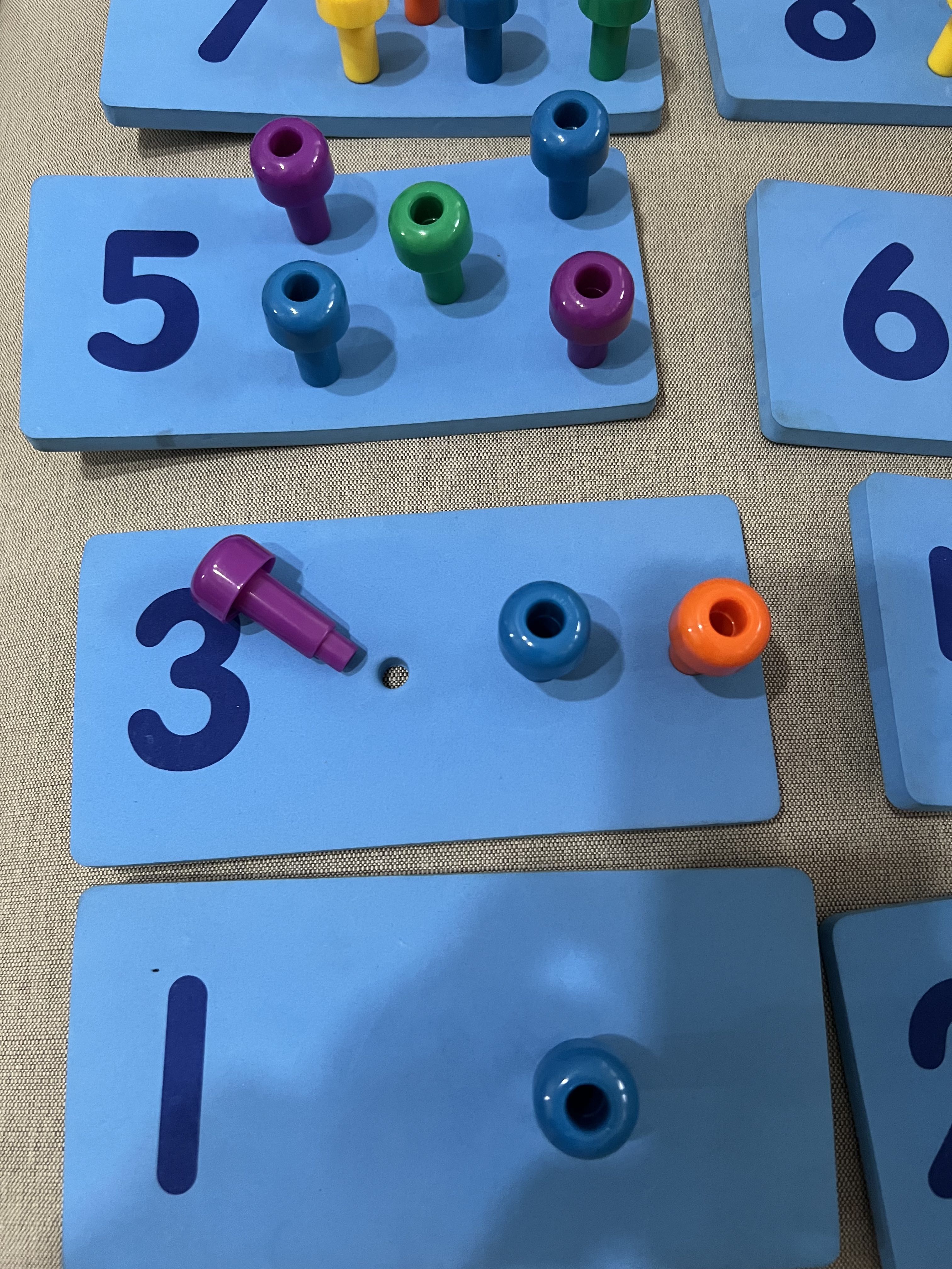 Counting Pegs, Hobbies & Toys, Toys & Games on Carousell