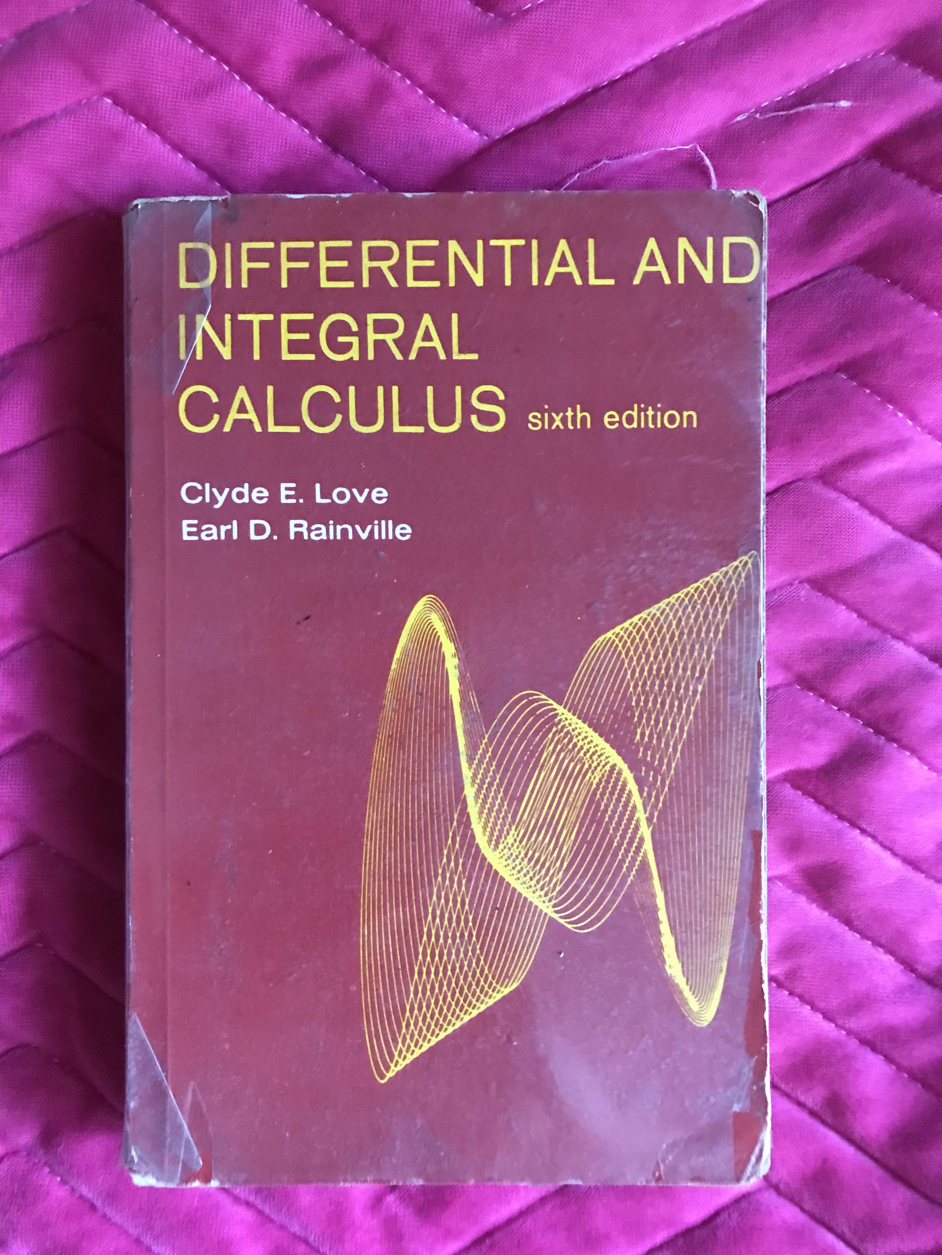 Differential and Integral Calculus by Love and Rainville, Hobbies ...