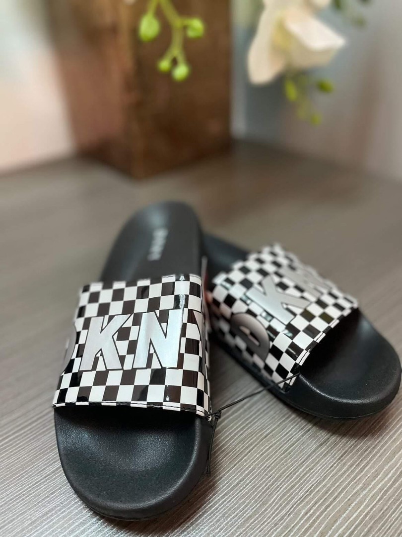 DKNY Slides, Men's Fashion, Footwear, Slippers & Slides on Carousell