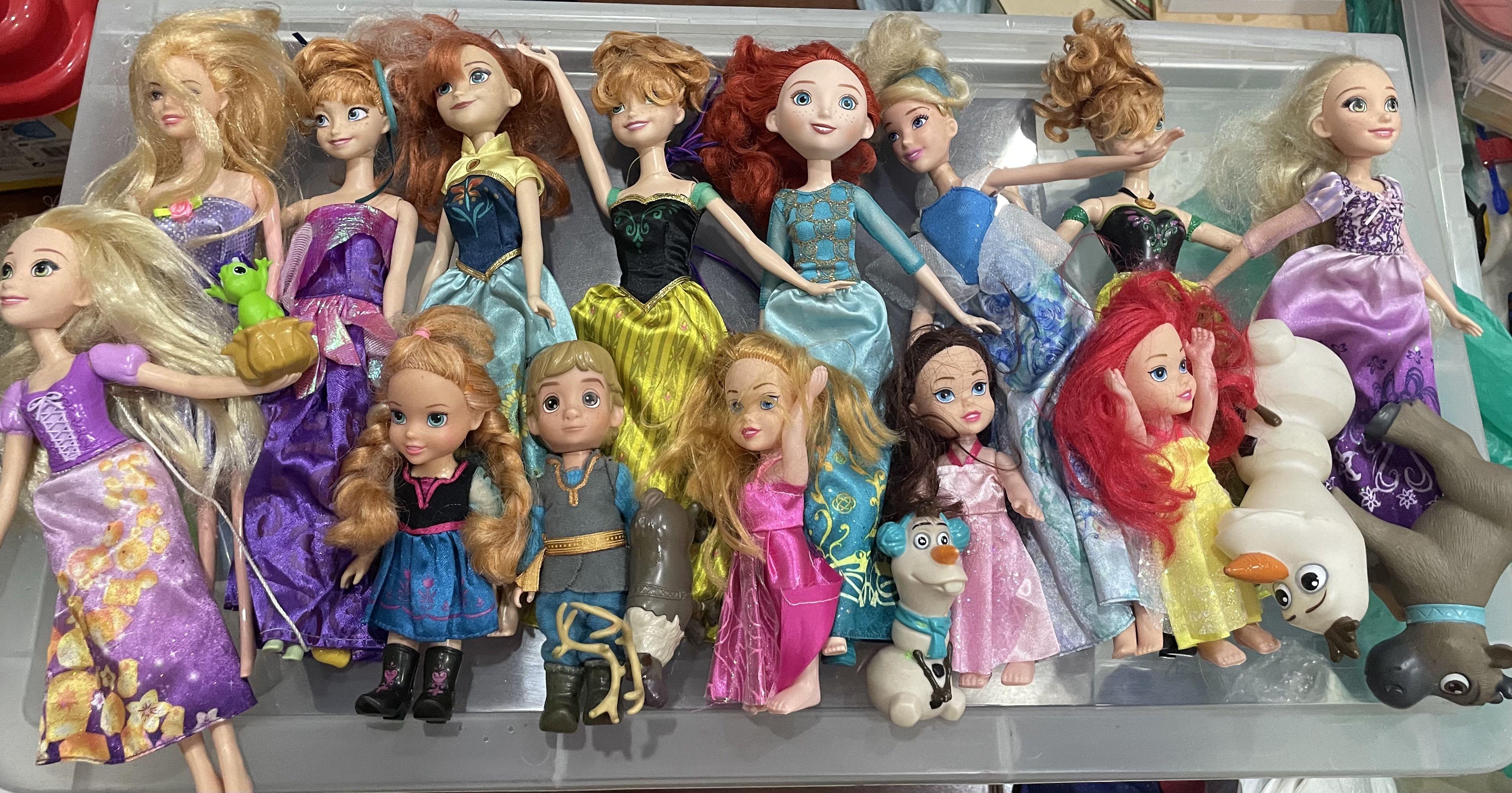 Dolls (Disney princess, Barbie, Olaf, kristoff, Sven), Hobbies & Toys ...