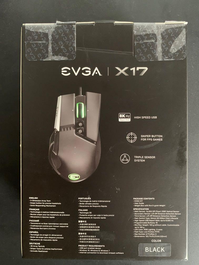 EVGA X17 RGB GAMING MOUSE, Computers & Tech, Parts & Accessories, Mouse ...