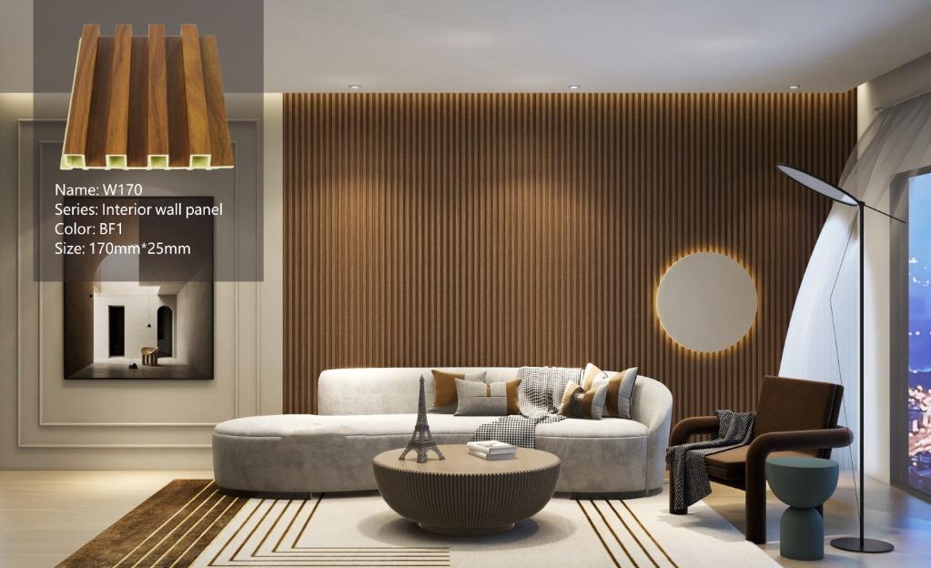 Fluted Wpc wall panel TV feature wall on Carousell