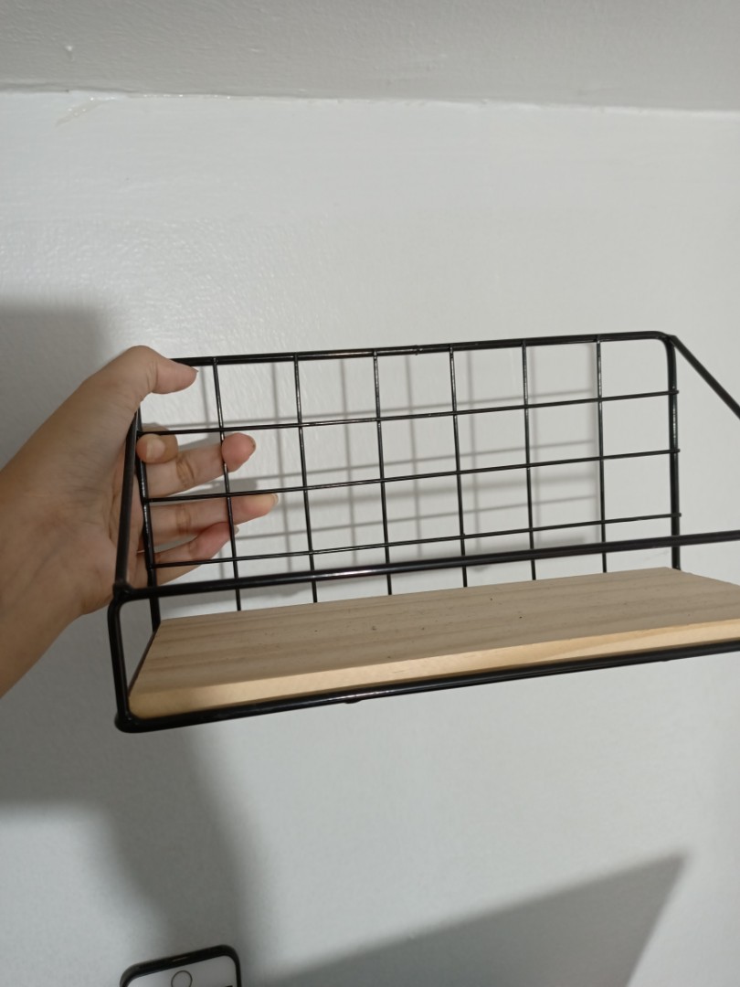 Hanging wall shelf rack organizer, Furniture & Home Living, Home ...