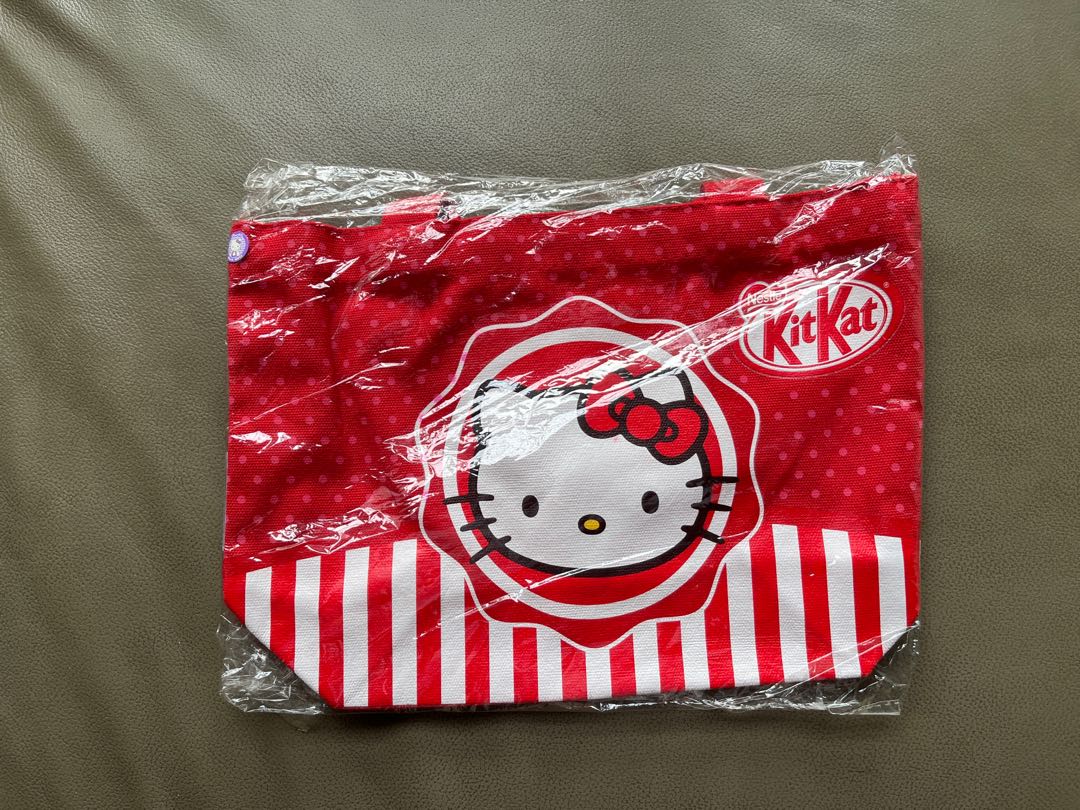 Hello Kitty Kit Kat Tote, Women's Fashion, Bags & Wallets, Tote Bags on ...