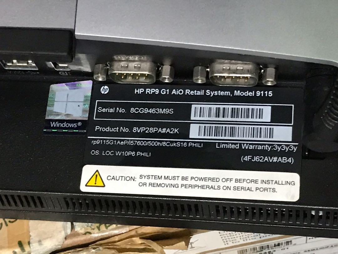 HP RP9 G1 Retail Syatem Model 9115, Computers & Tech, Office & Business ...