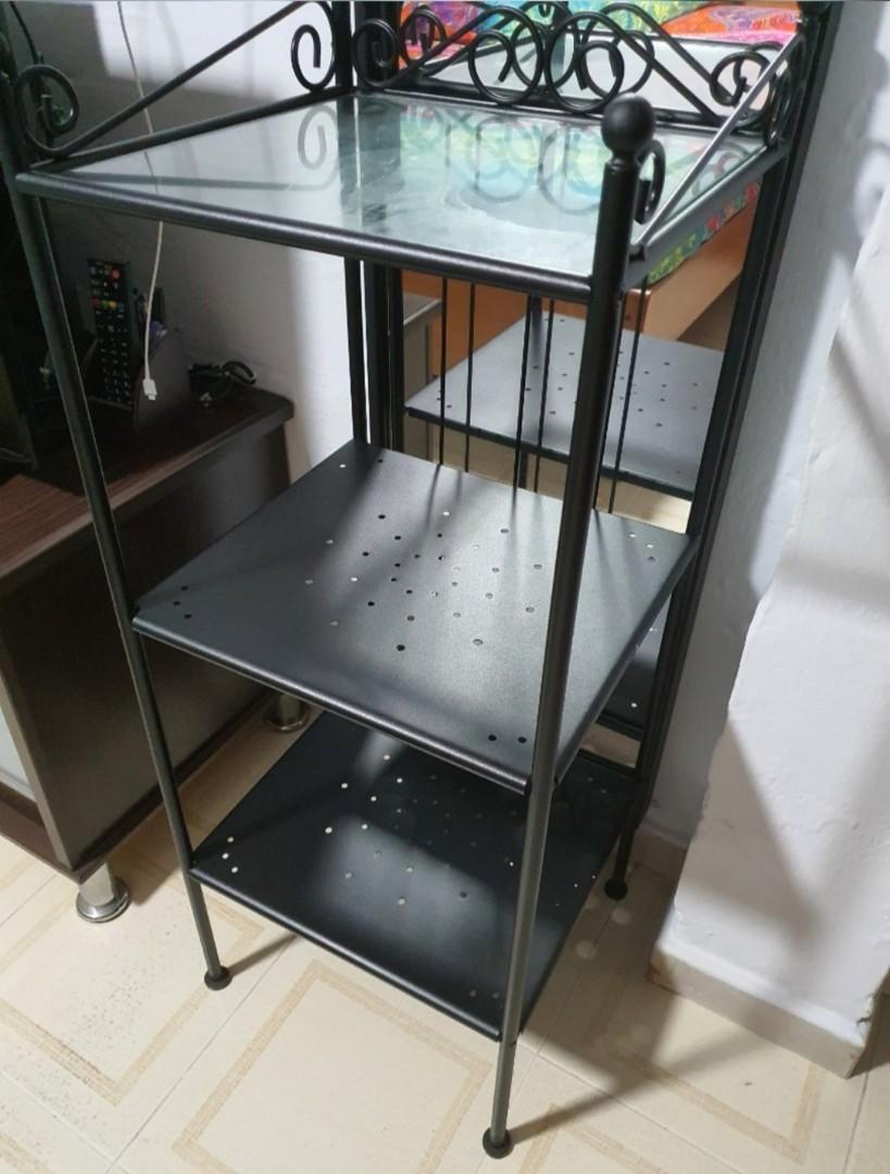 IKEA METAL & GLASS DISPLAY RACK, Furniture & Home Living, Furniture ...
