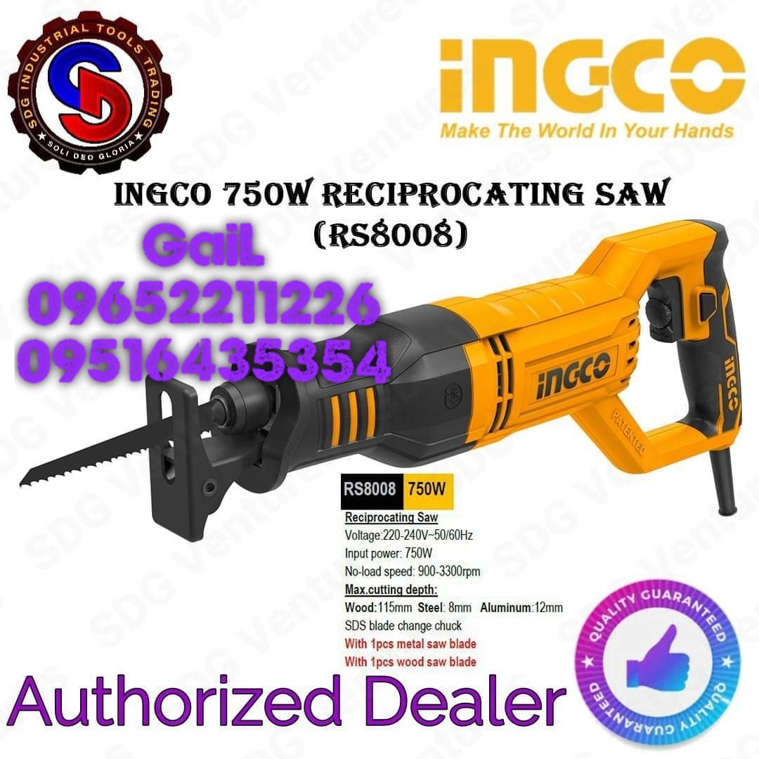 INGCO 750W Reciprocating Saw, Commercial & Industrial, Construction ...