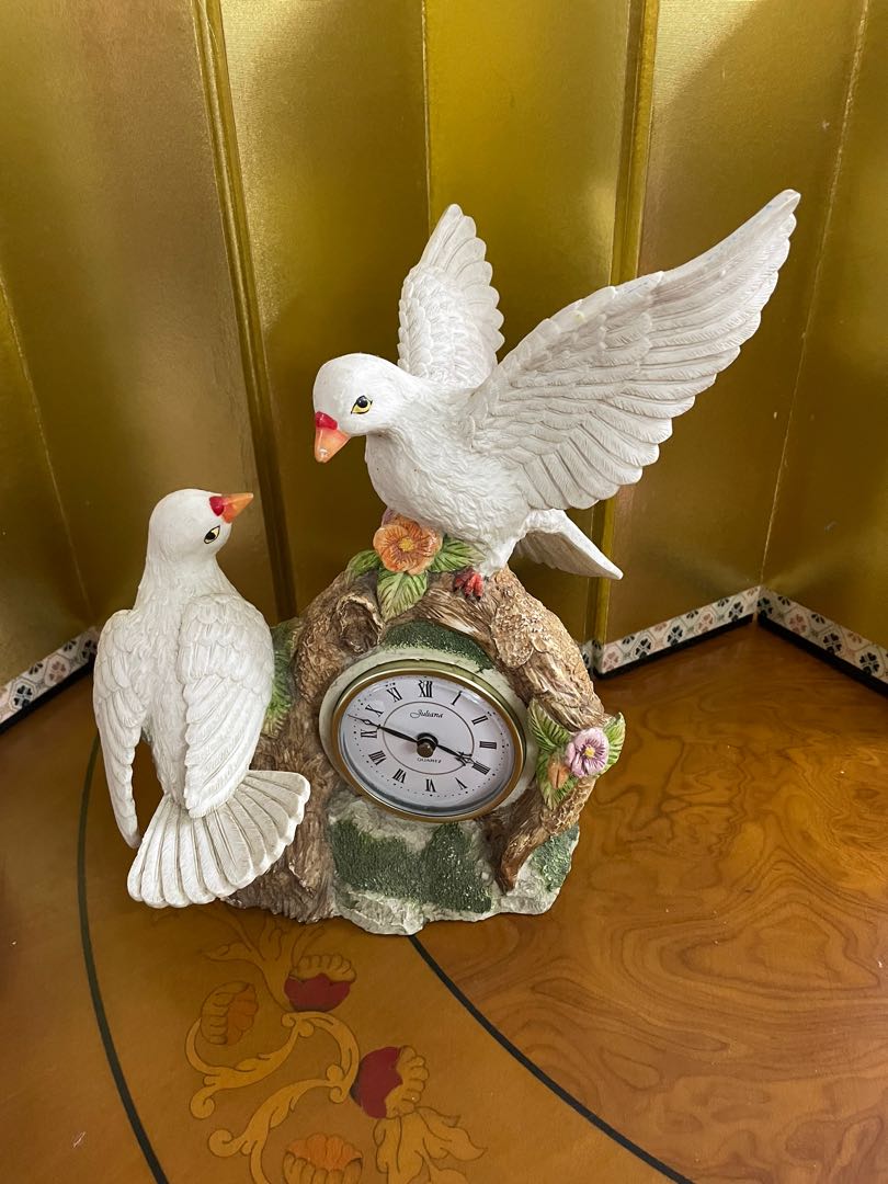 | CLEARANCE | Juliana Dove Table Clock 23x23x32cms, Furniture & Home ...