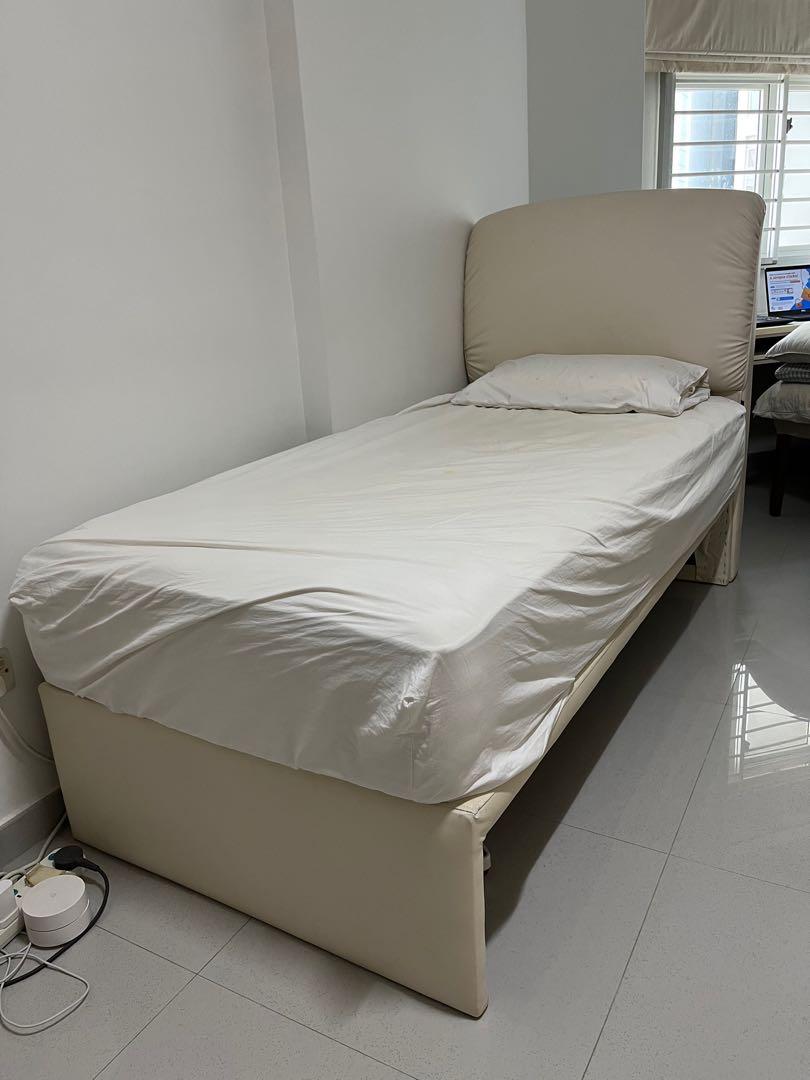 King Koil single bed with pullout roller bed, Furniture & Home Living ...