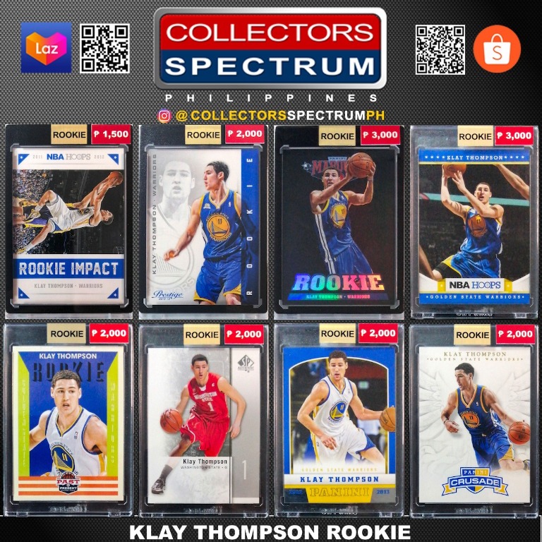 Klay Thompson Rookie NBA Cards with Free Magnetic Case, Hobbies & Toys ...