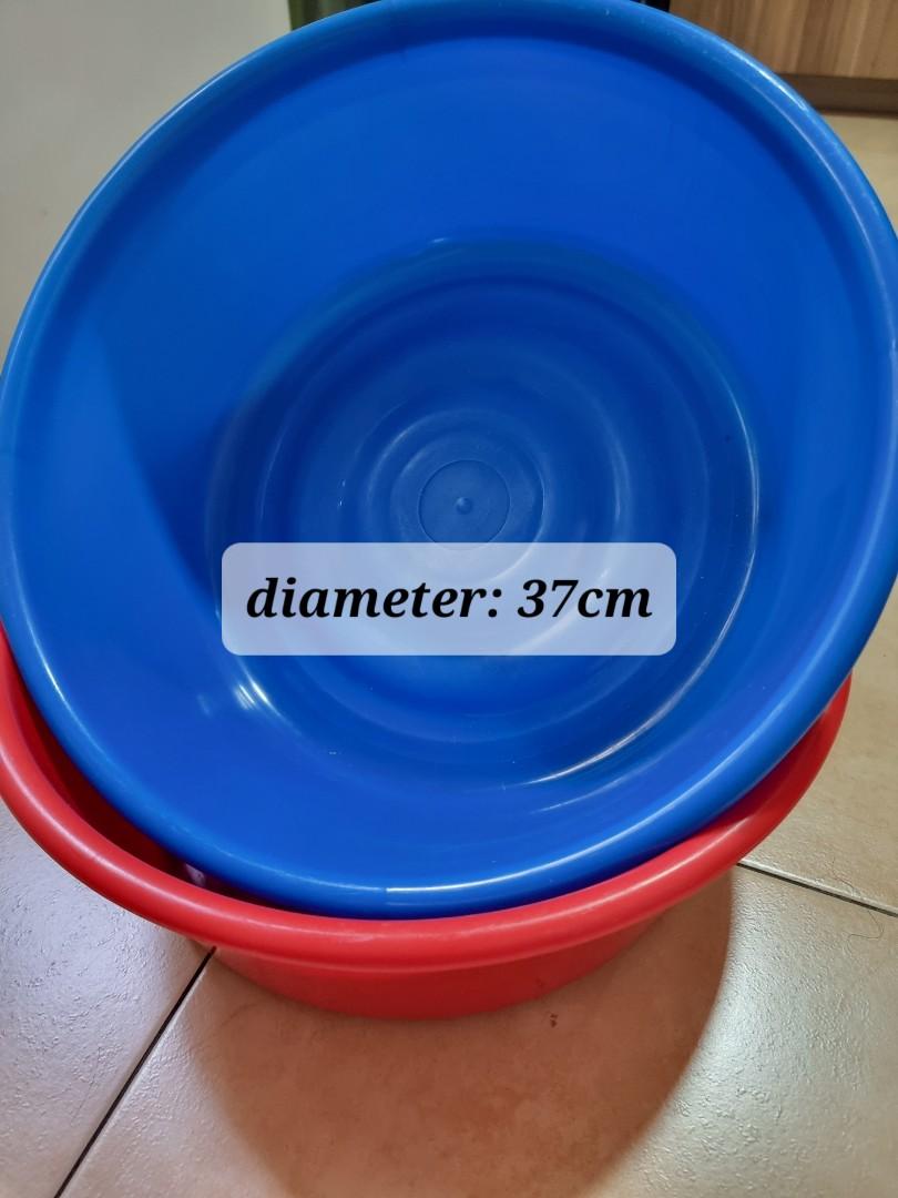 Large round plastic bowl (multi-purpose), Furniture & Home Living ...