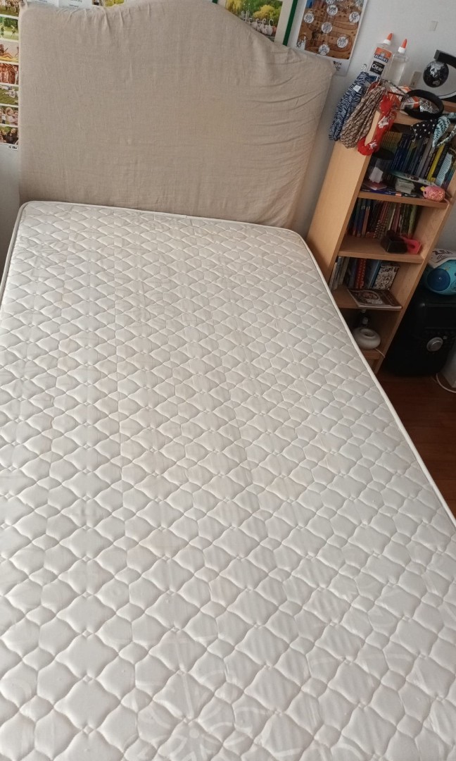 Large single bed 100 cm, Furniture & Home Living, Furniture, Bed Frames ...