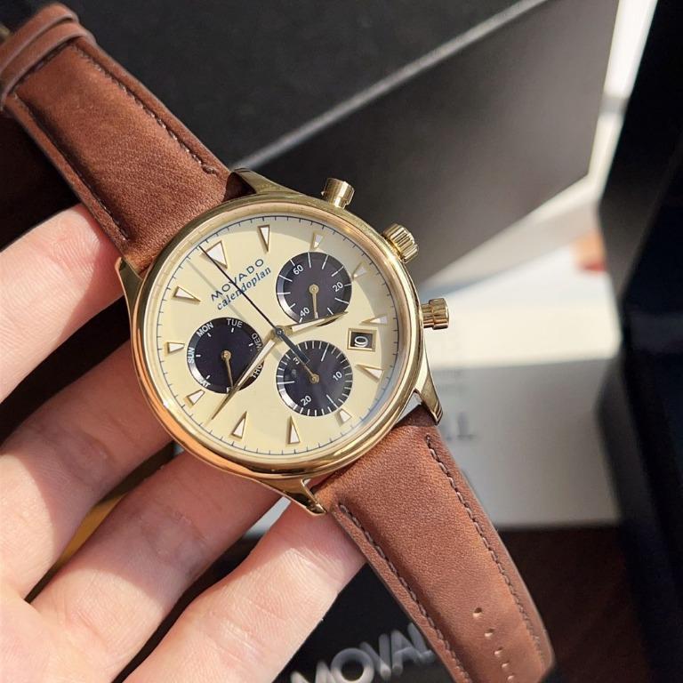 Mo.vado three eyes waterproof runway Swiss quartz analog watch man's ...