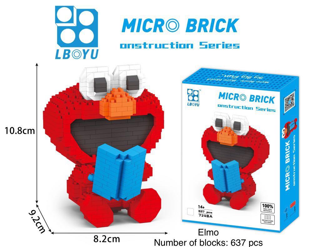 [NaniNano SG] Nano Blocks Squirtle Sesame Street Elmo Big Bird Cookie ...