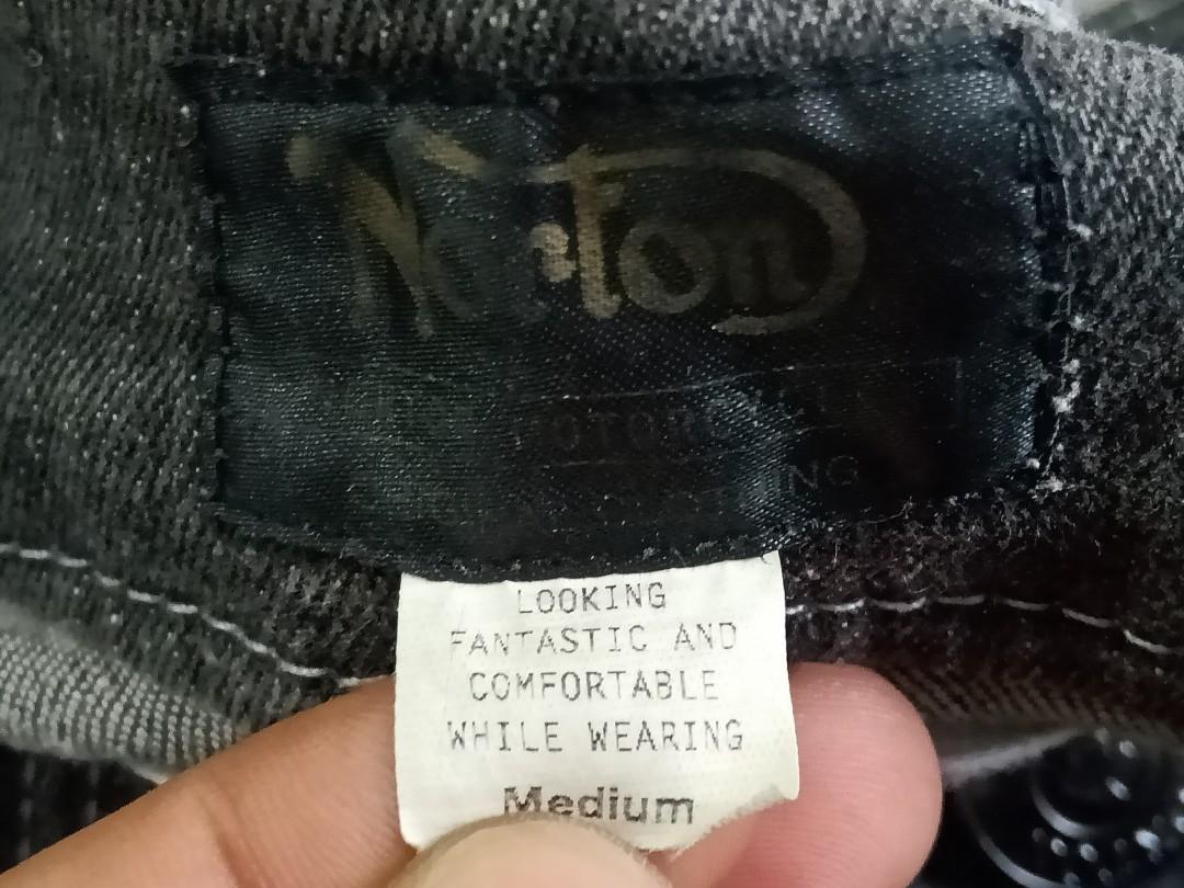 W34-36 NORTON MOTORCYCLE BIKER RIDER JEANS FASHION BRITISH BIKE SCHOTT ...