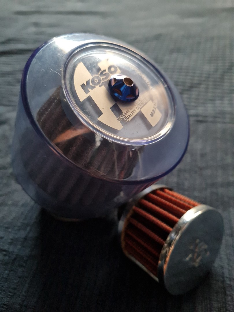 Open pod air filter (with shield), Motorcycles, Motorcycle Accessories ...