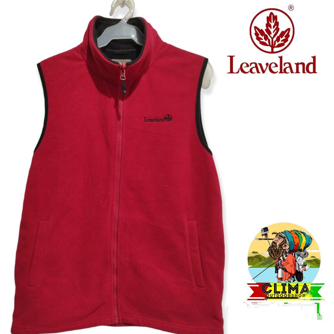 Original leaveland fleece jacket vest, Men's Fashion, Activewear on ...