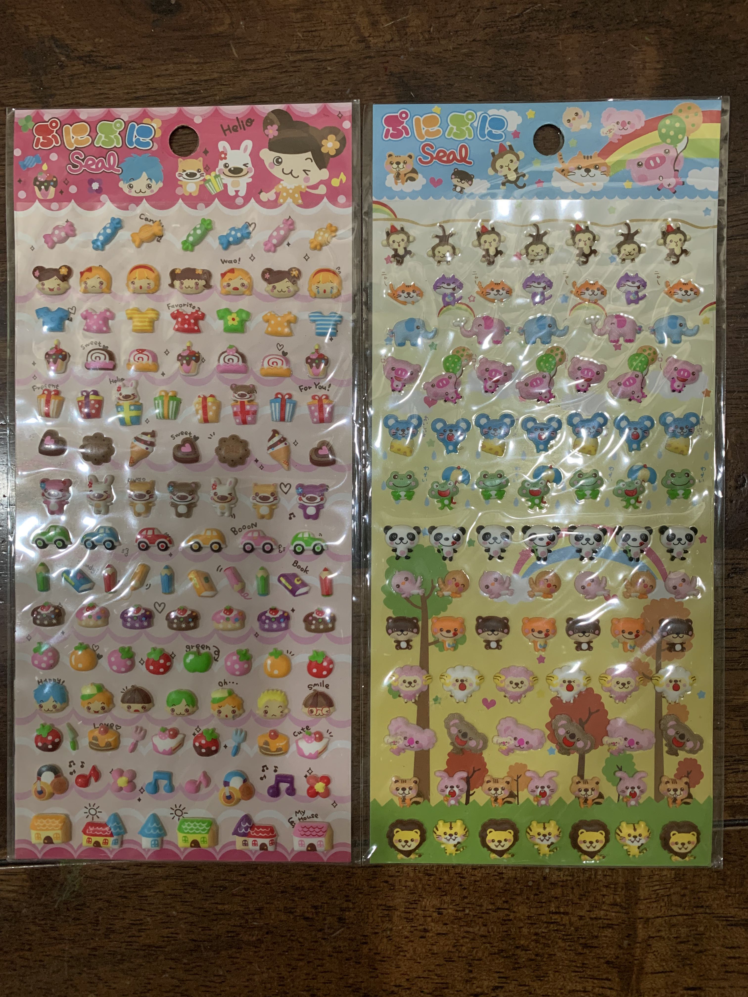 (Part 2) Japanese puffy stickers, Hobbies & Toys, Stationery & Craft ...