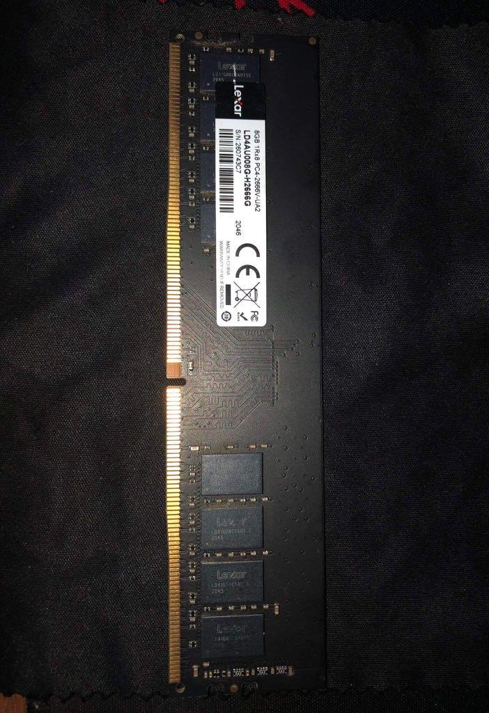 PC Ram Stick 8gb 2666mhz Lexar ddr4, Computers & Tech, Parts ...
