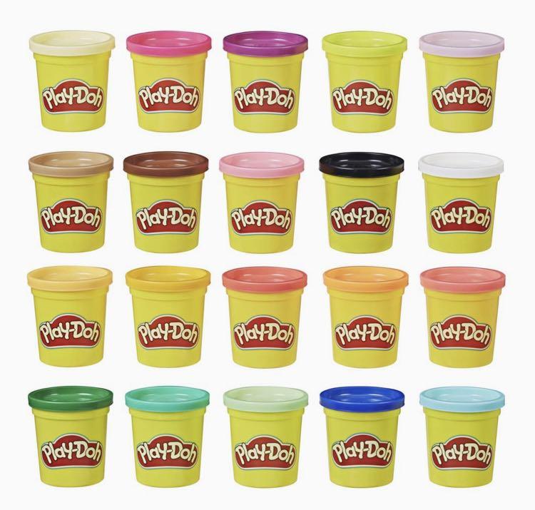 Play-doh 20 colors set Original Hasbro rainbow playdoh super colours ...