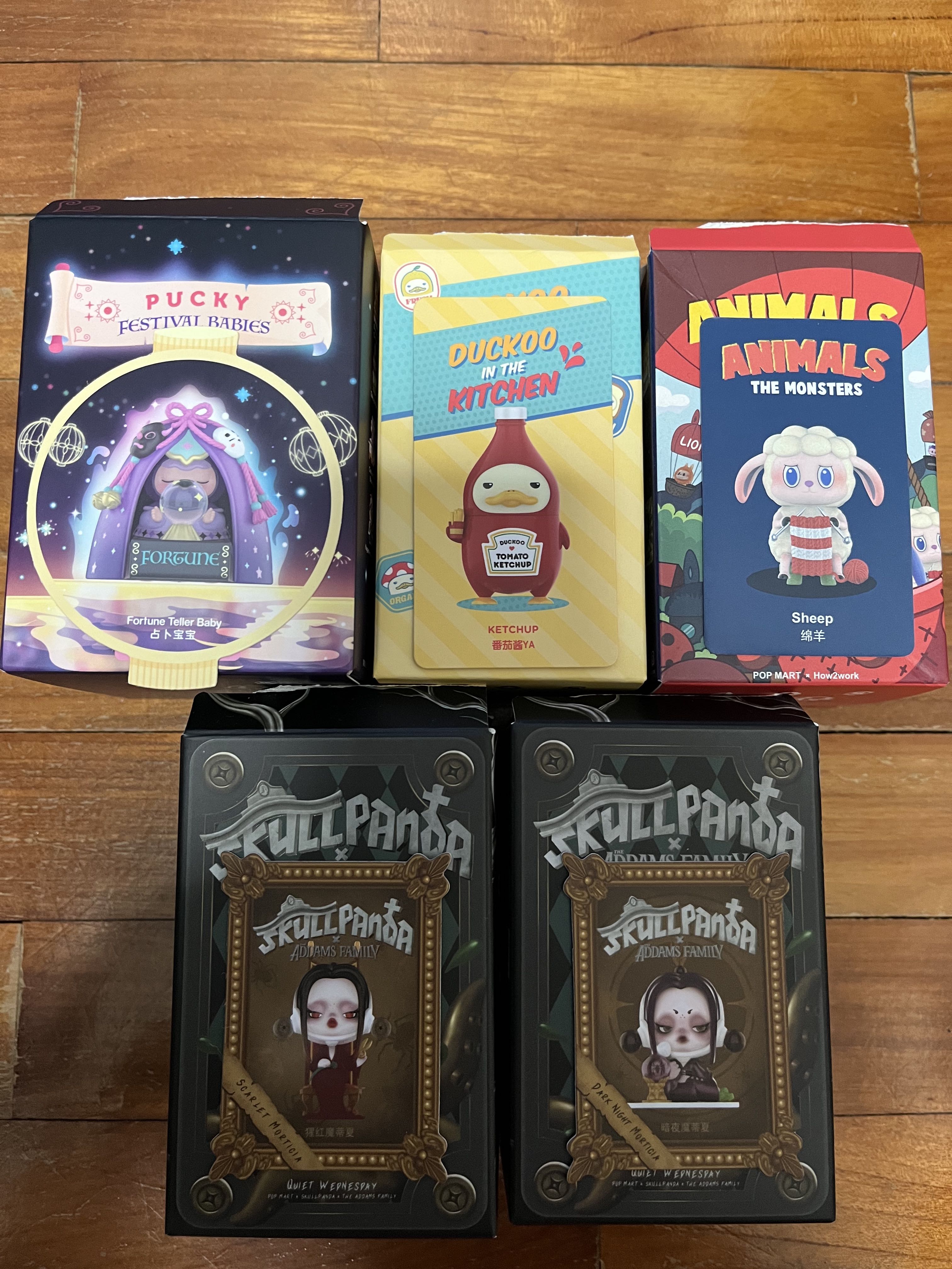 Popmart Pucky Fortune Teller Baby / Duckoo Ketchup / Labubu Sheep ...