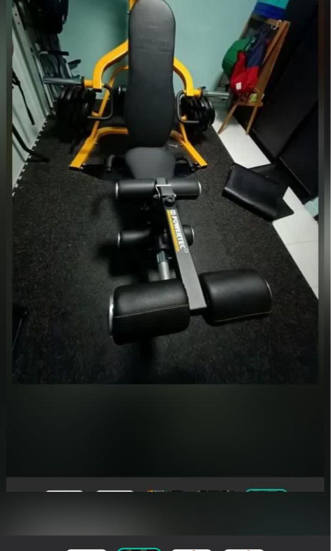 Powertec leg attachment for leg curl and leg extension (very new ...