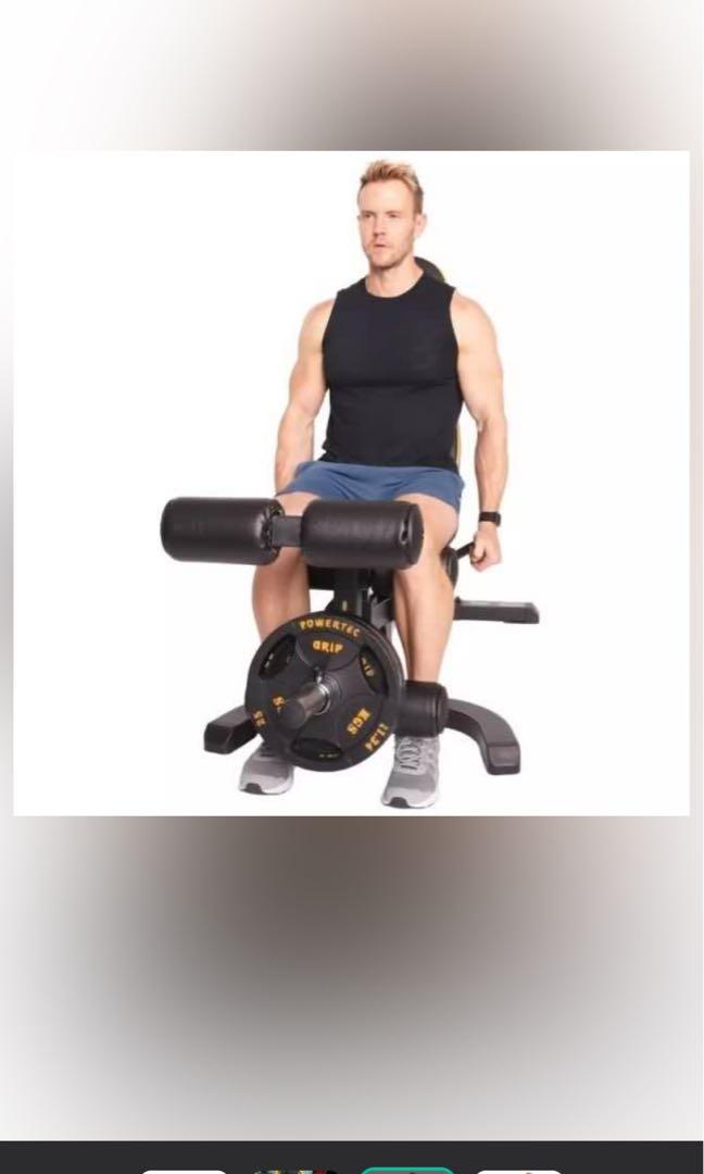 Powertec leg attachment for leg curl and leg extension (very new ...