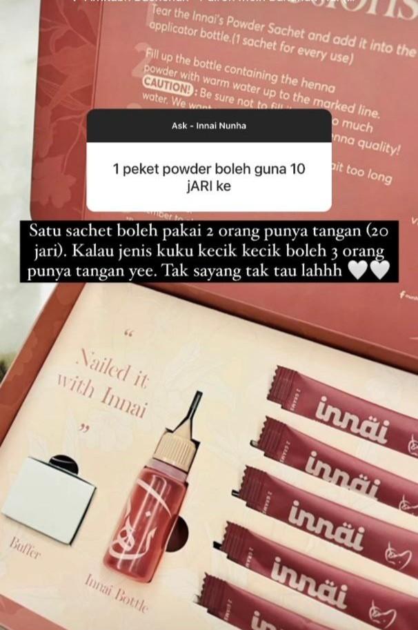 *preorder* Inai Nunha by Neelofa, Beauty & Personal Care, Hands & Nails ...