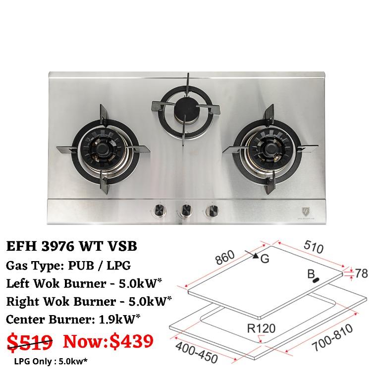 EF Brand New 2 Burners / 3 Burners Cooker Hob | Italy Design ...