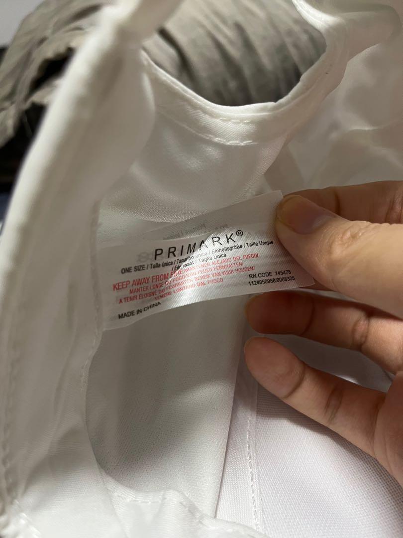 Primark White Cap, Men's Fashion, Watches & Accessories, Caps & Hats on ...