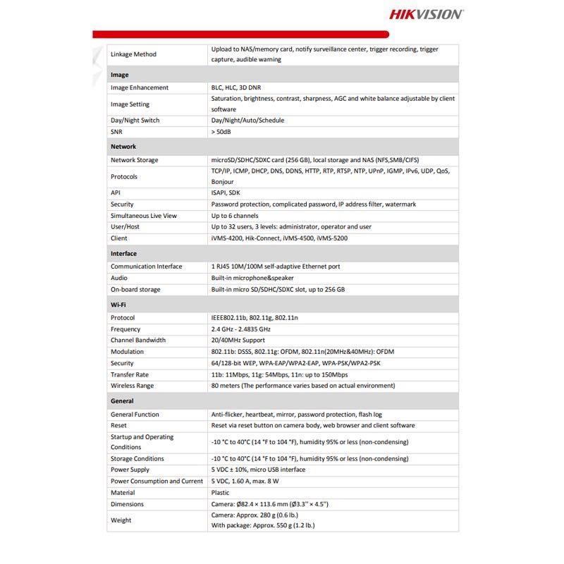 Q1 Hikvision Wireless IP Camera, CCTV Camera [2MP Full-HD 1080P ...