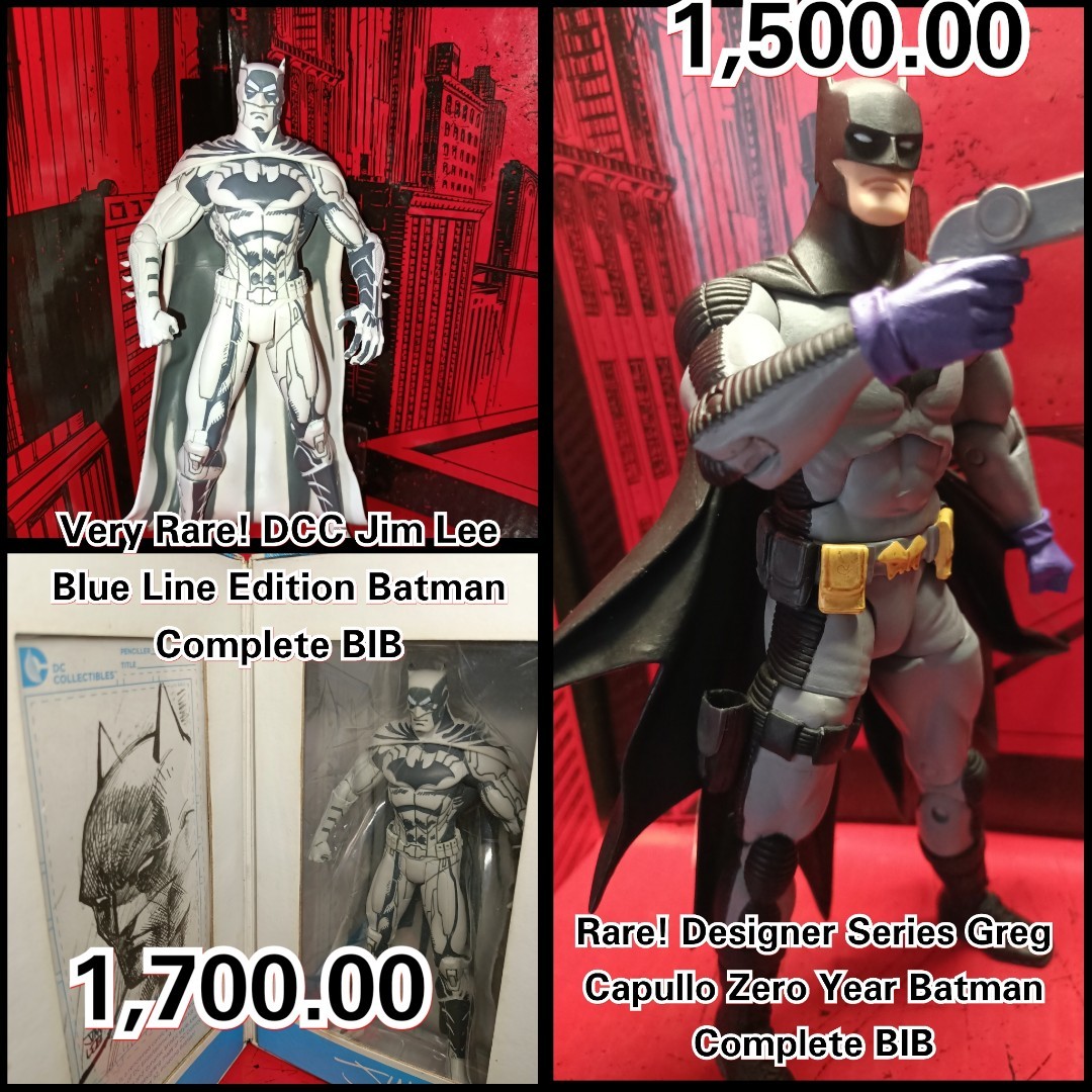 RARE BATMAN FIGURES! DC Collectibles Greg Capullo Batman & Jim Lee Blue ...
