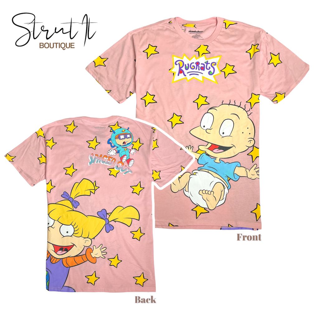 RARE RUGRATS PINK T-SHIRT, Women's Fashion, Tops, Shirts on Carousell