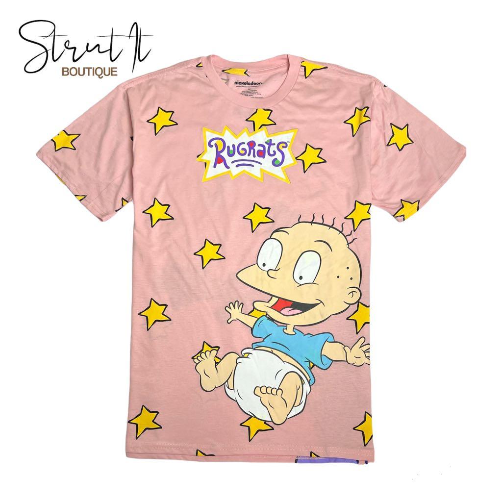 RARE RUGRATS PINK T-SHIRT, Women's Fashion, Tops, Shirts on Carousell