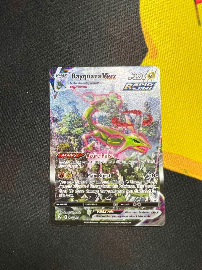 Rayquaza VMAX Alternate Art - 218/203 Secret Rare, Hobbies & Toys ...